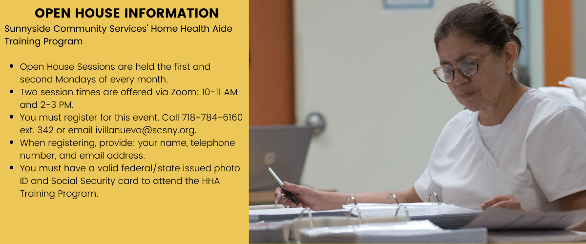Home Health Aide Training - Sunnyside Community Services