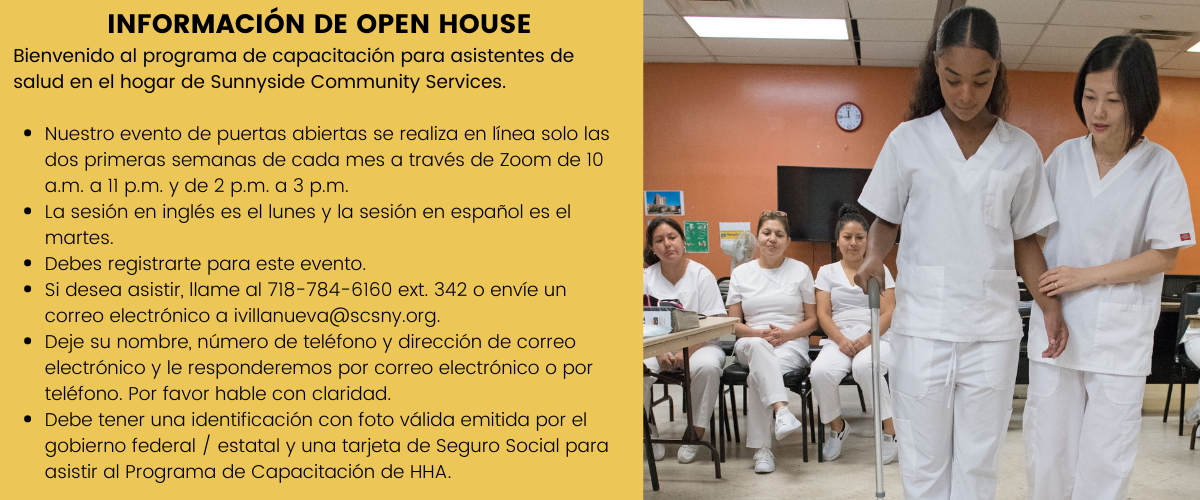 Home Health Aide Training - Sunnyside Community Services